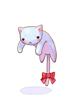 Gray Drooping Cat (Antique)